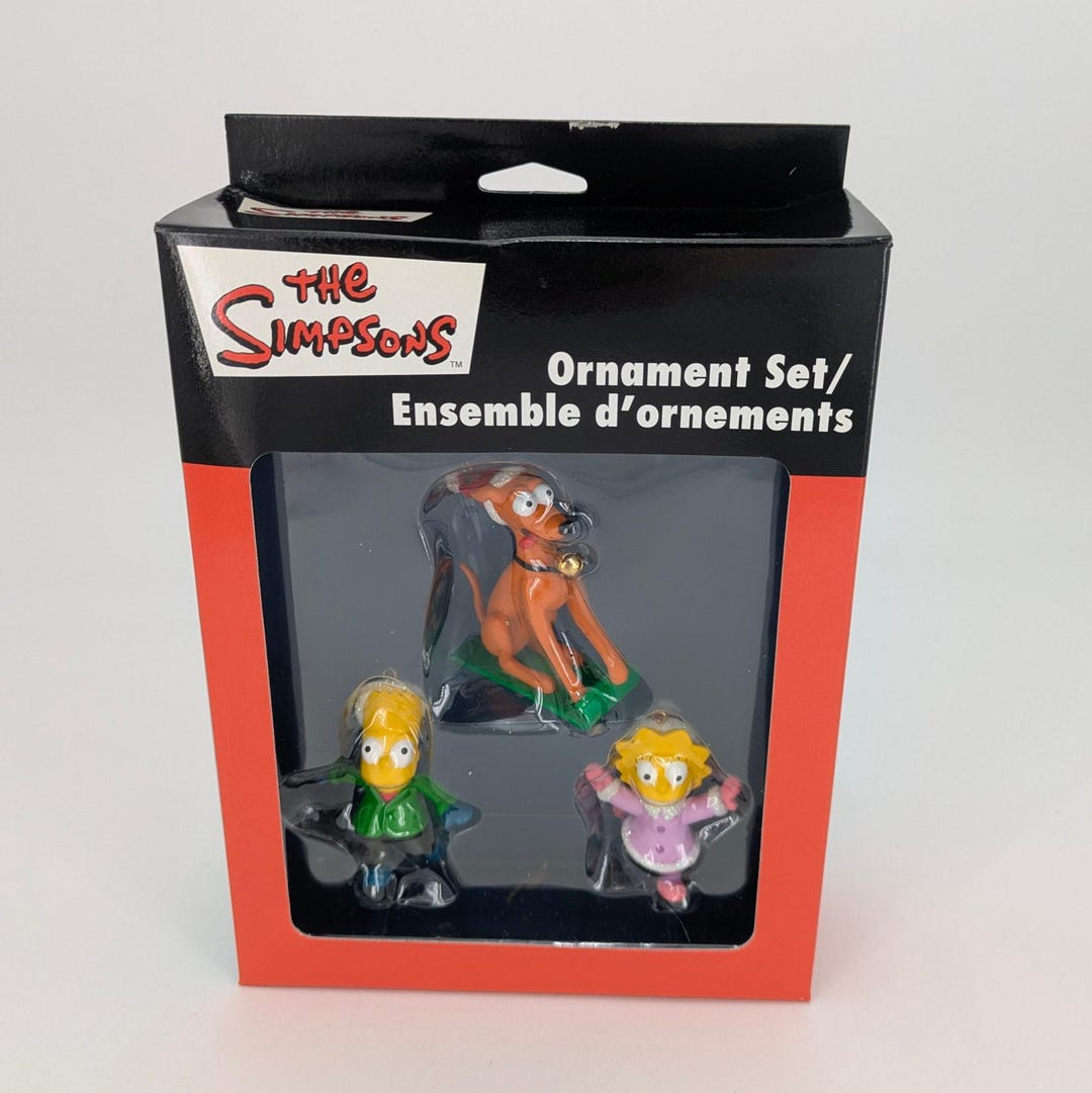 The Simpsons Ornament Set Bart Lisa Santa's Little Helper American ...