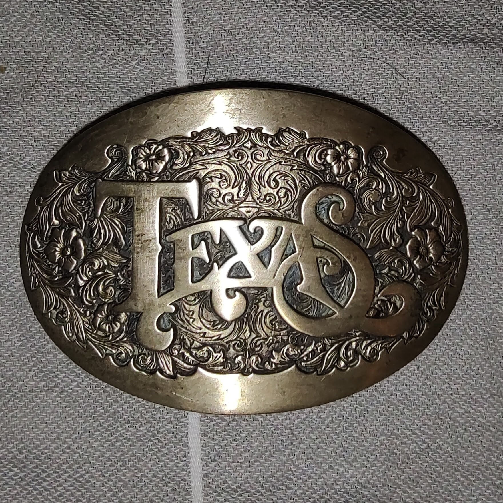Texas Lone Star State Solid Brass Belt Buckle Vintage Western Style by ...