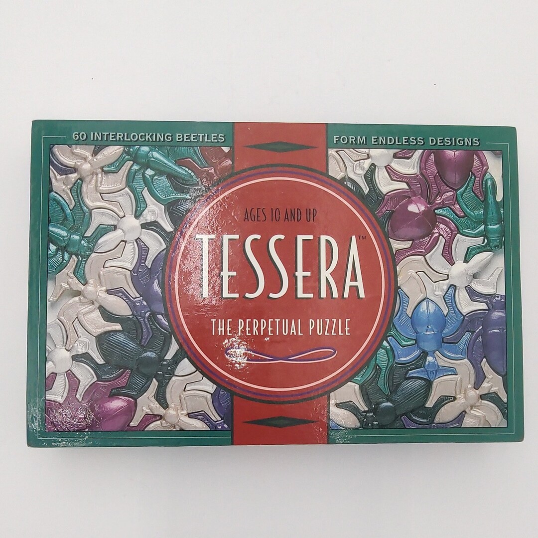 Tessera Perpetual Puzzle Interlocking Beetles 1996 59 3D Plastic Pieces ...