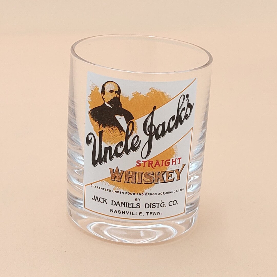 Jack Daniels Whiskey Shot Glass Uncle Jacks Straight Distillery Barware ...