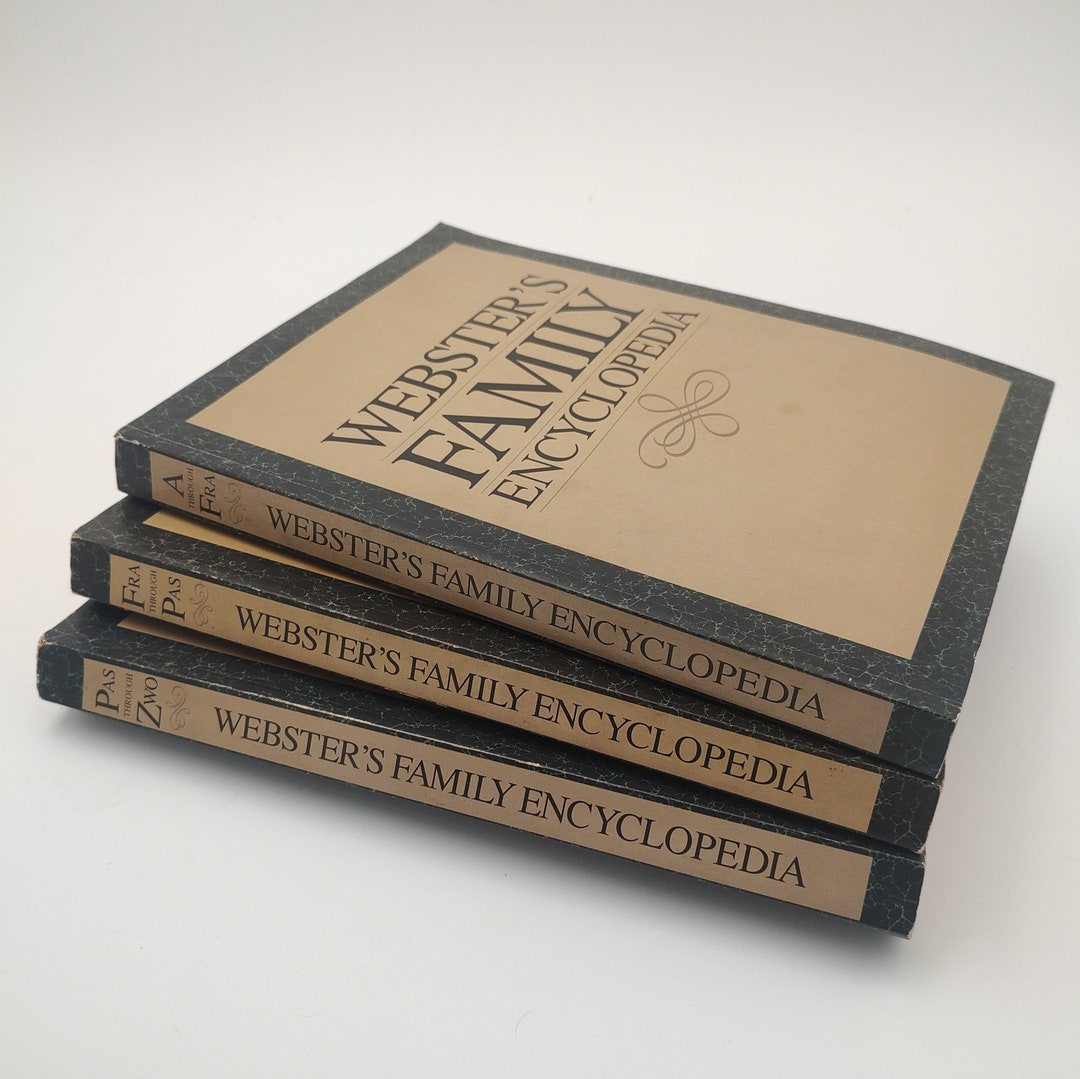 Webster's Family Encyclopedia Set A-Z Paperback Vintage Resource Books ...