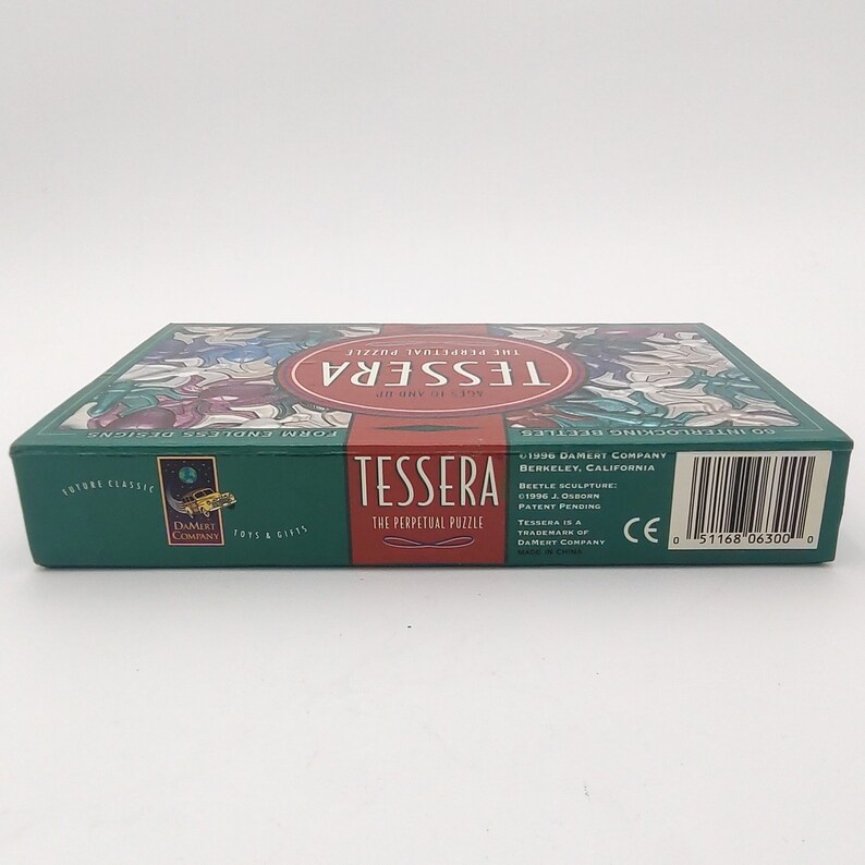Tessera Perpetual Puzzle Interlocking Beetles 1996 59 3D Plastic Pieces ...