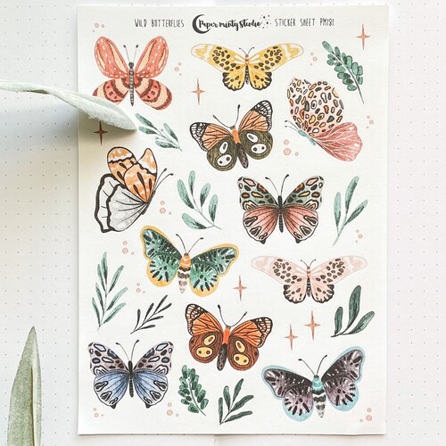 Cottagecore Sticker Sheet Bullet Journal Stickers Planner | Etsy