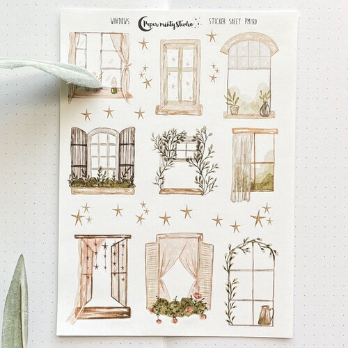 Cottagecore Sticker Sheet Bullet Journal Stickers Planner | Etsy