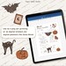 Salem Halloween Printable Stickers, Cricut Stickers, Goodnotes Stickers ...