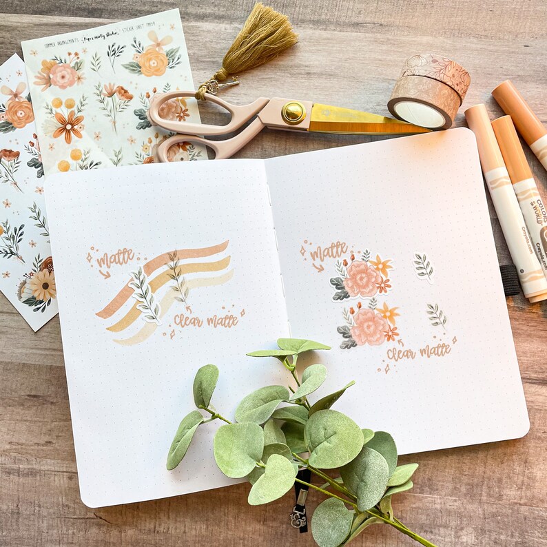 Celestial Blush Sticker Sheet Bujo Stickers Planner | Etsy