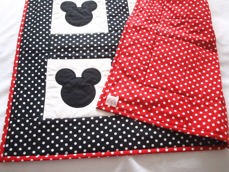 Autism Quilt Blanket, Mickey Quilt, Mickey Mouse Inspired Quilt ...