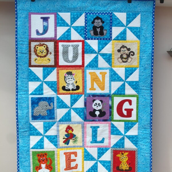 Jungle Animal Quilt Applique Pattern - Etsy