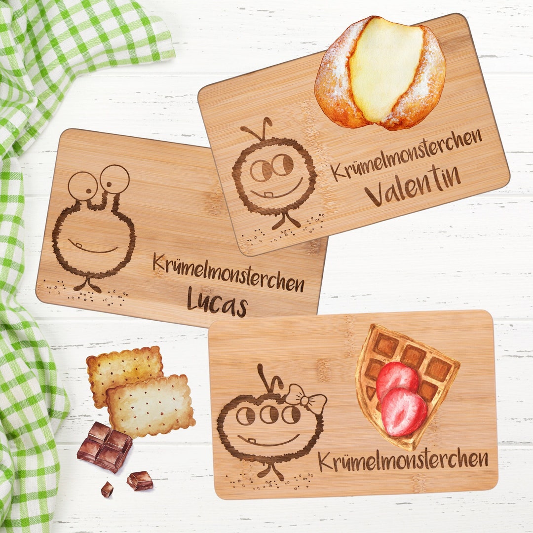 Planche de petit-déjeuner « Crumb Monster » | personnalisée avec son ...