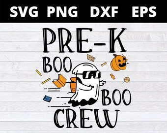 Pre K Boo Crew Svg - Etsy