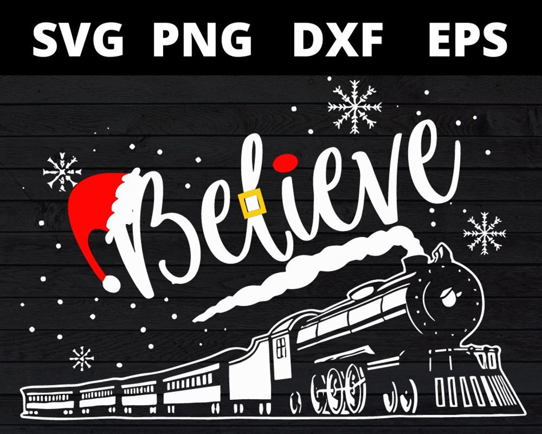 Christmas North Pole Polar Express All Abroad Xmas Santa Svg Files for ...