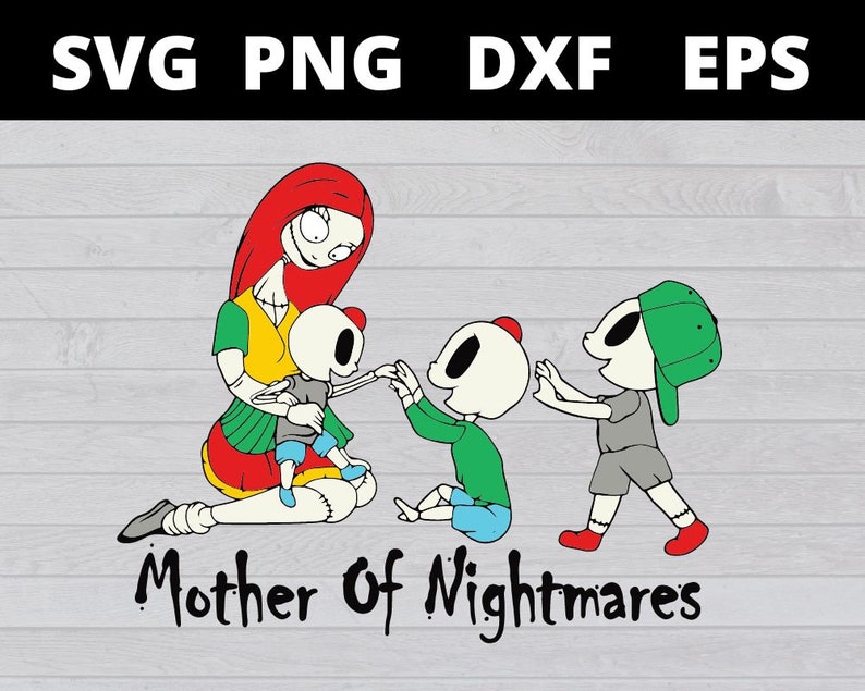 Three Boys Mother of Nightmares Svg Halloween Svg Christmas - Etsy