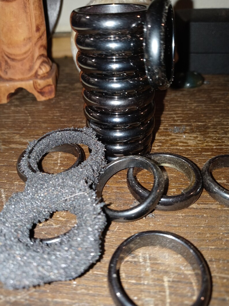 1 High Power Magnetic Hematite Lodestone Ring Are Great for | Etsy