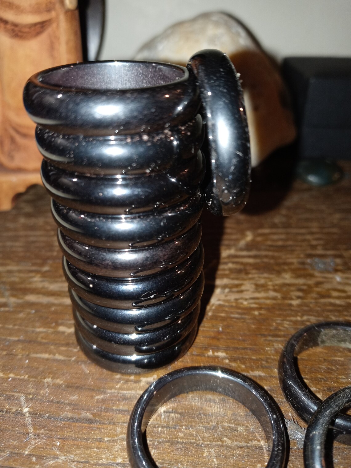 1 High Power Magnetic Hematite Lodestone Ring Are Great for | Etsy