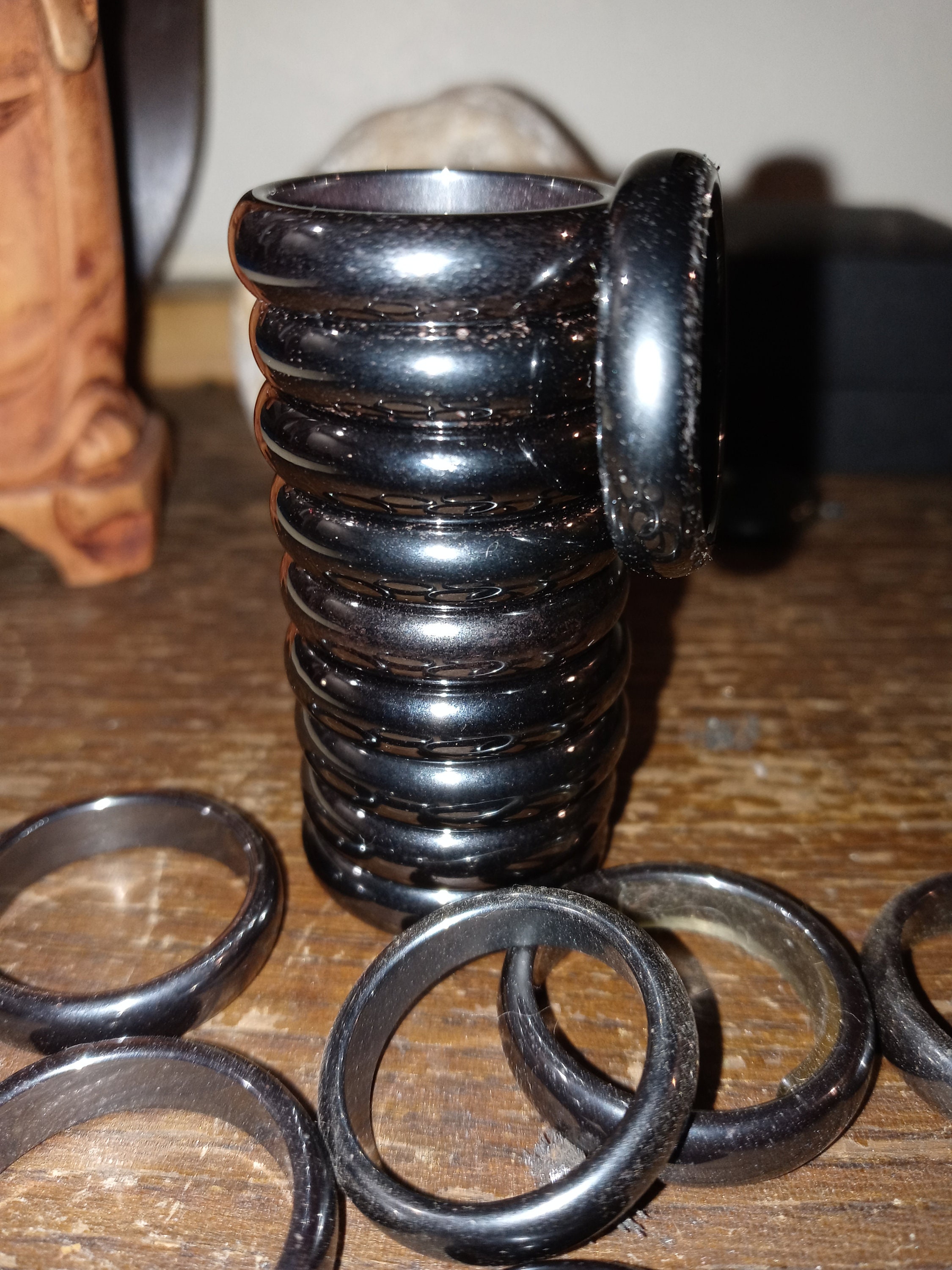 1 High Power Magnetic Hematite Lodestone Ring Are Great for - Etsy