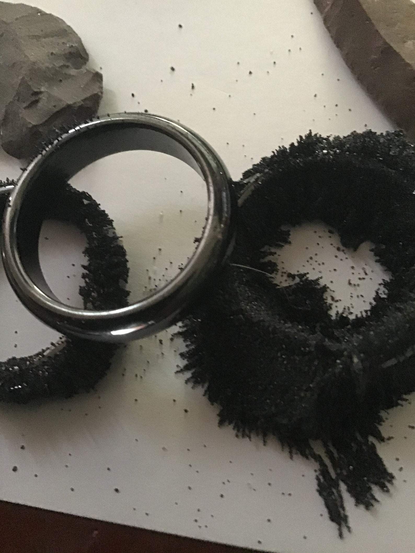 1 High Power Magnetic Hematite Lodestone Ring Are Great for | Etsy