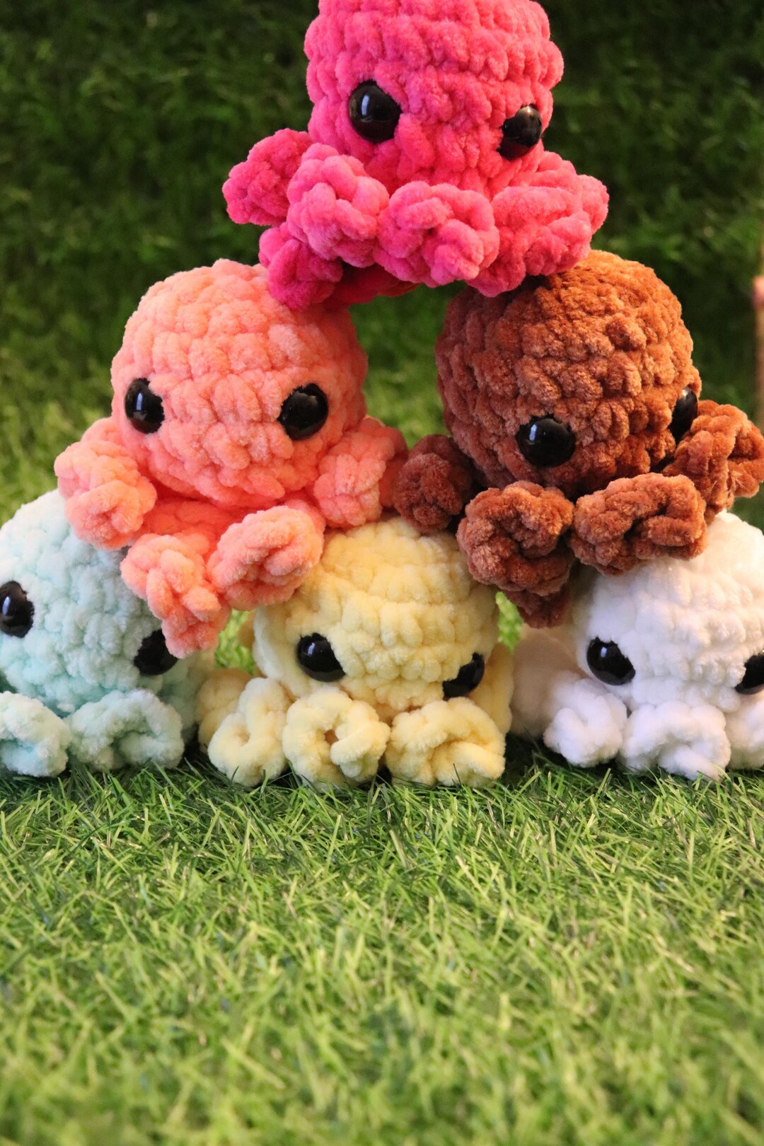 Crochet Octo Baby Plush Plush Octo Baby Sweet Snuggle Octo - Etsy