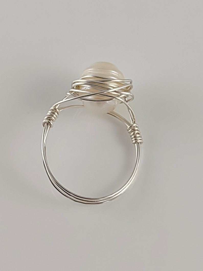 Craft Supplies & Tools Wire Wrapped Potato Pearl Rings Jewelry & Beauty ...