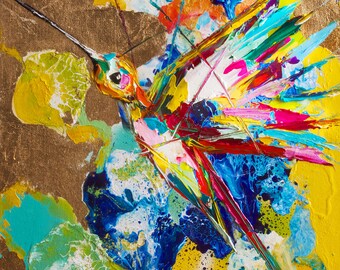 Linarite Mineral Specimen Archival Print on Watercolor Paper - Etsy