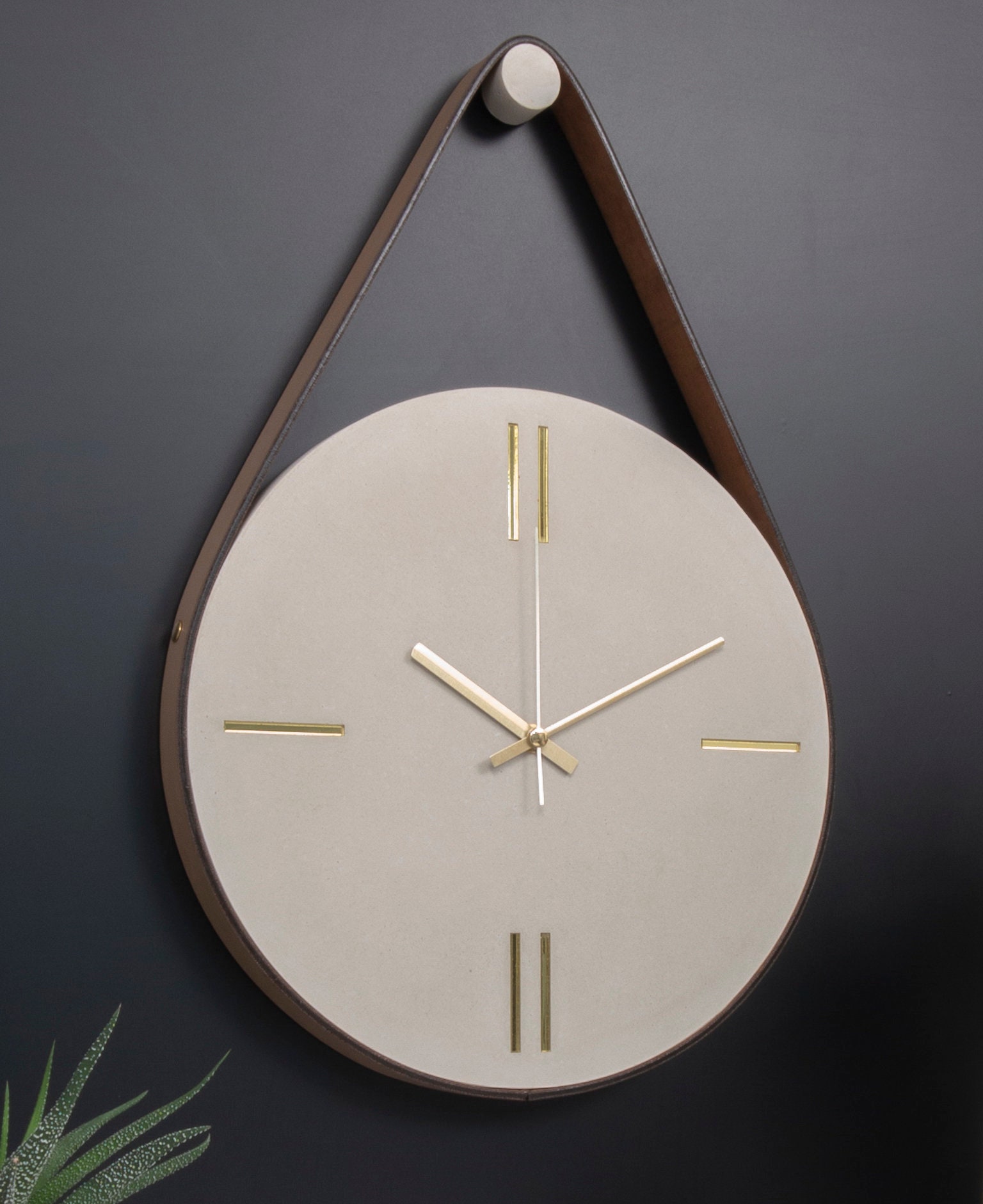 Clocks Home & Living Outdoor Wall Clock Cement Clock For Wall Modern ...