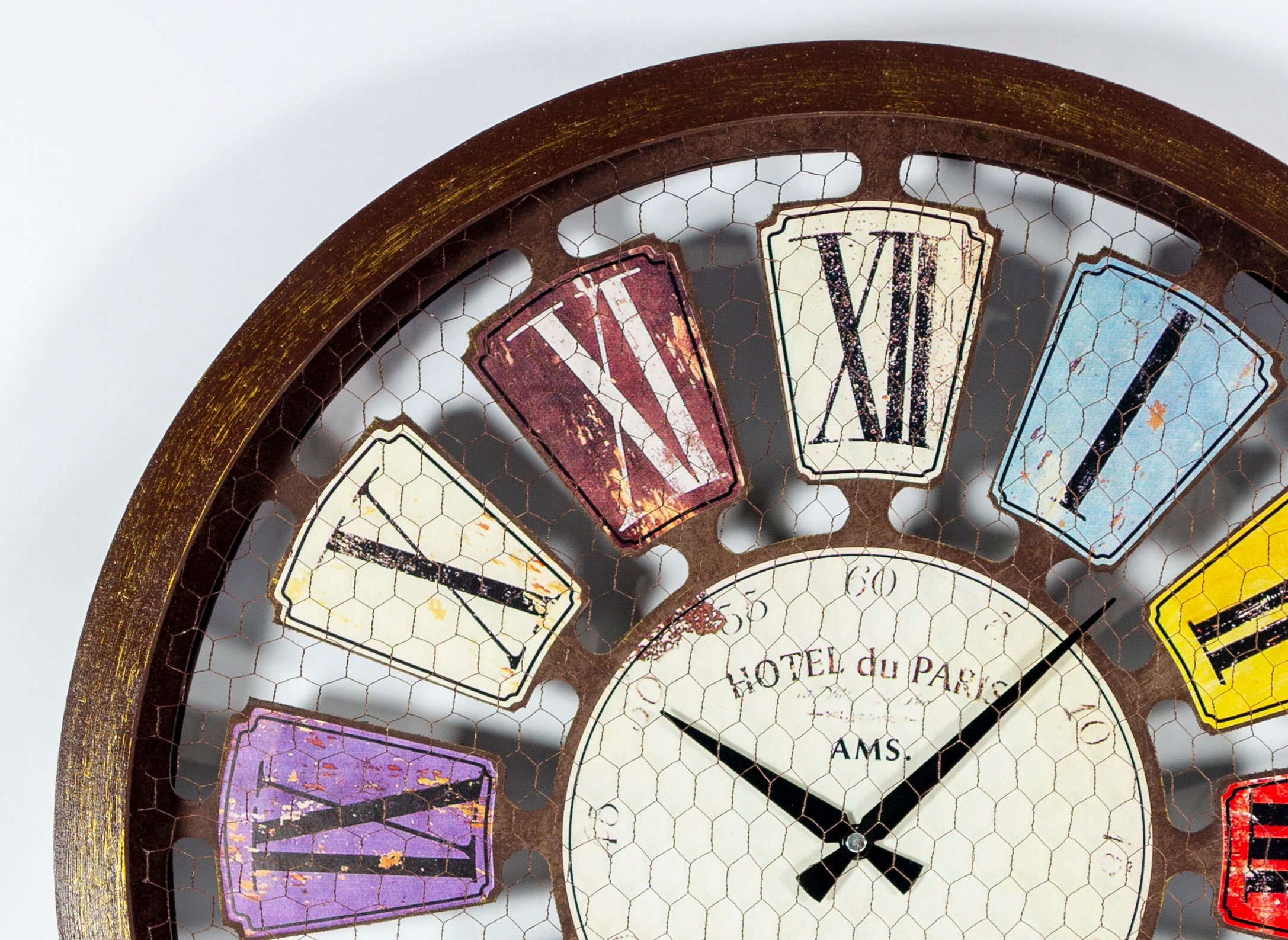 70 Cm 27.5 Large Wall Clock Rustic Wall Clock Rustic - Etsy