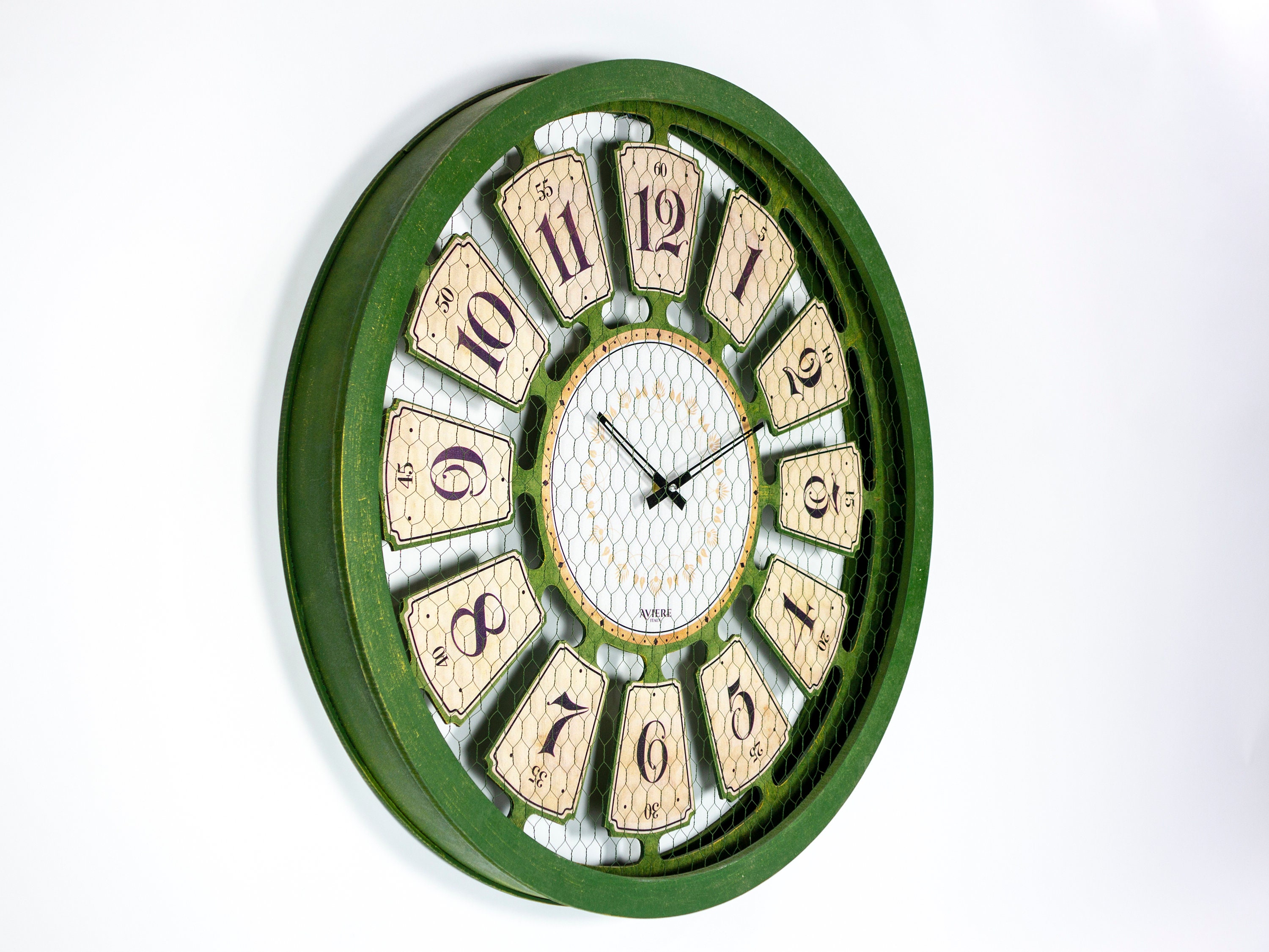 70 Cm 27.5 Large Wall Clock Rustic Wall Clock Rustic - Etsy