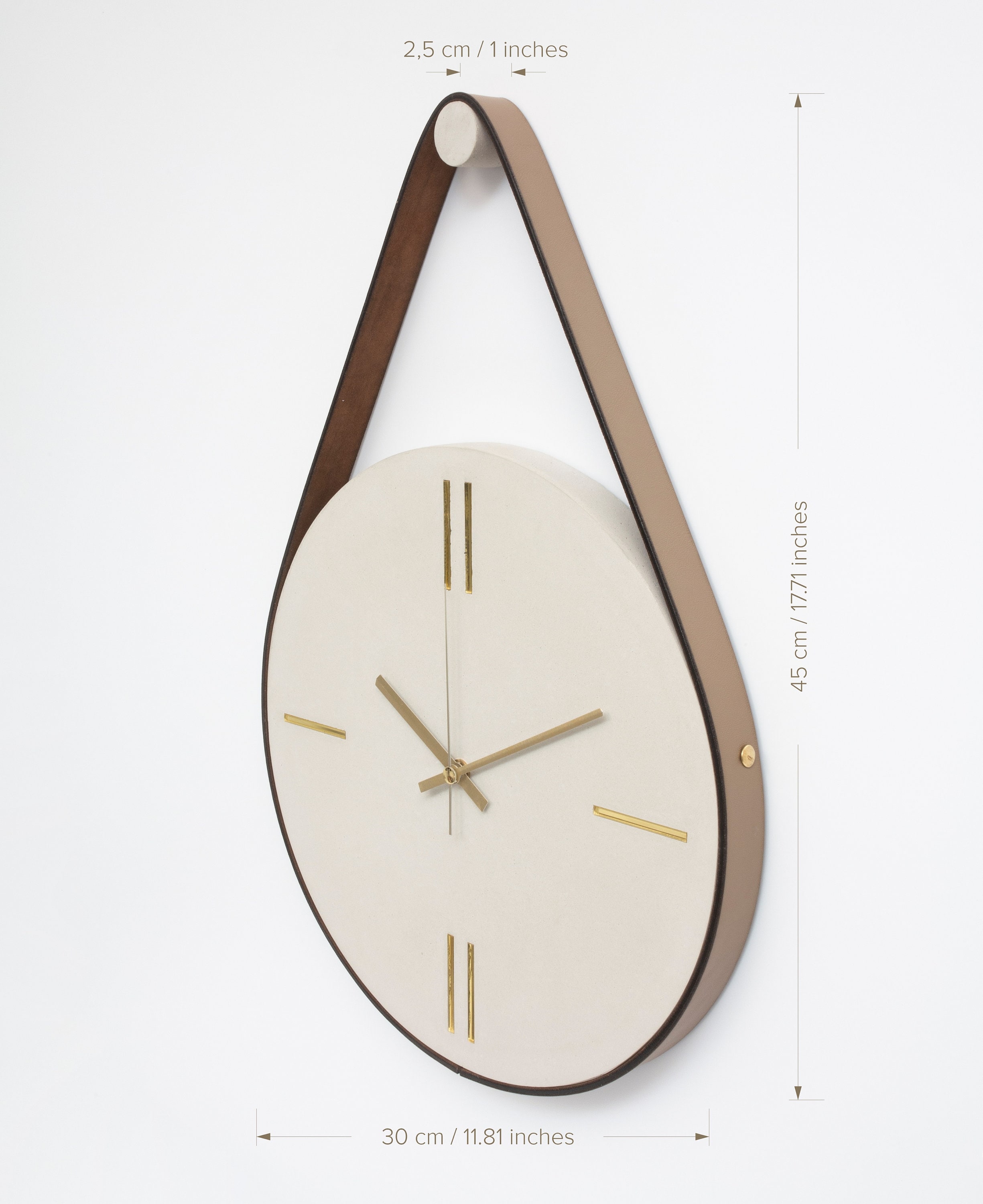 Clocks Home & Living Outdoor Wall Clock Cement Clock For Wall Modern ...