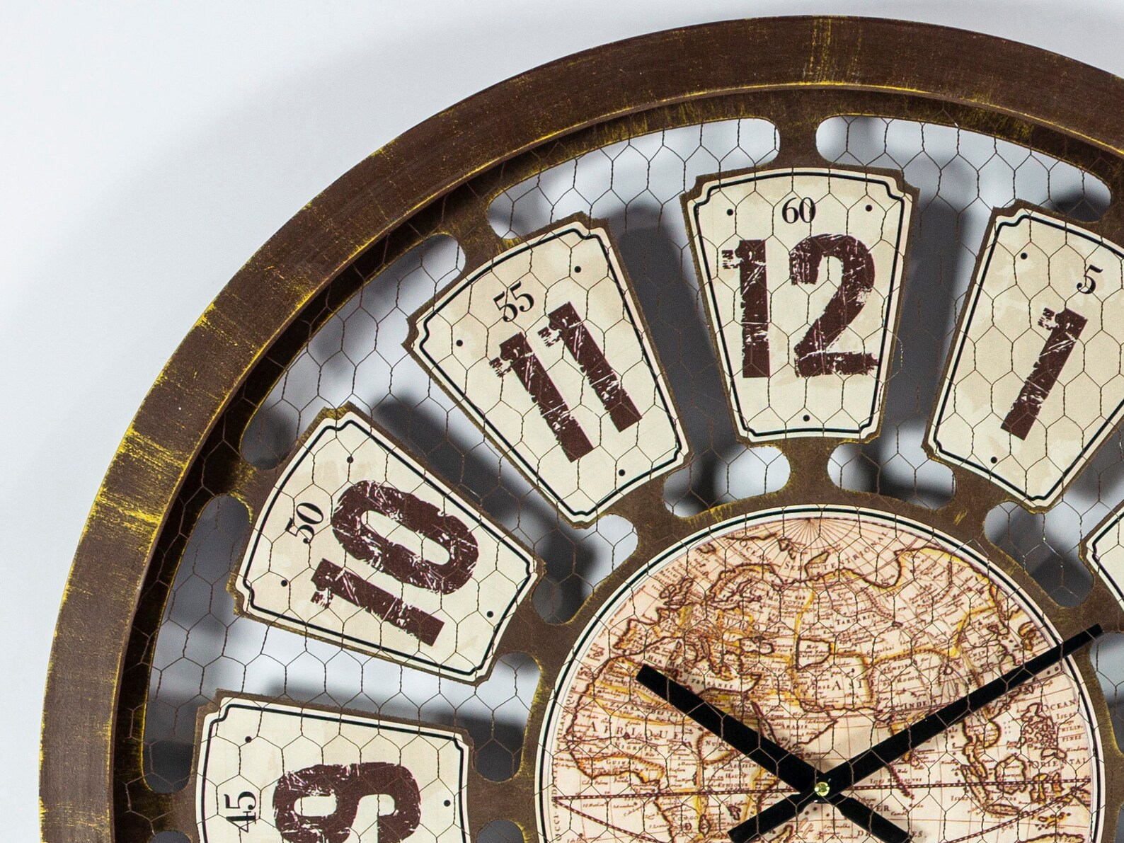 70 Cm 27.5 Large Wall Clock Rustic Wall Clock Rustic | Etsy