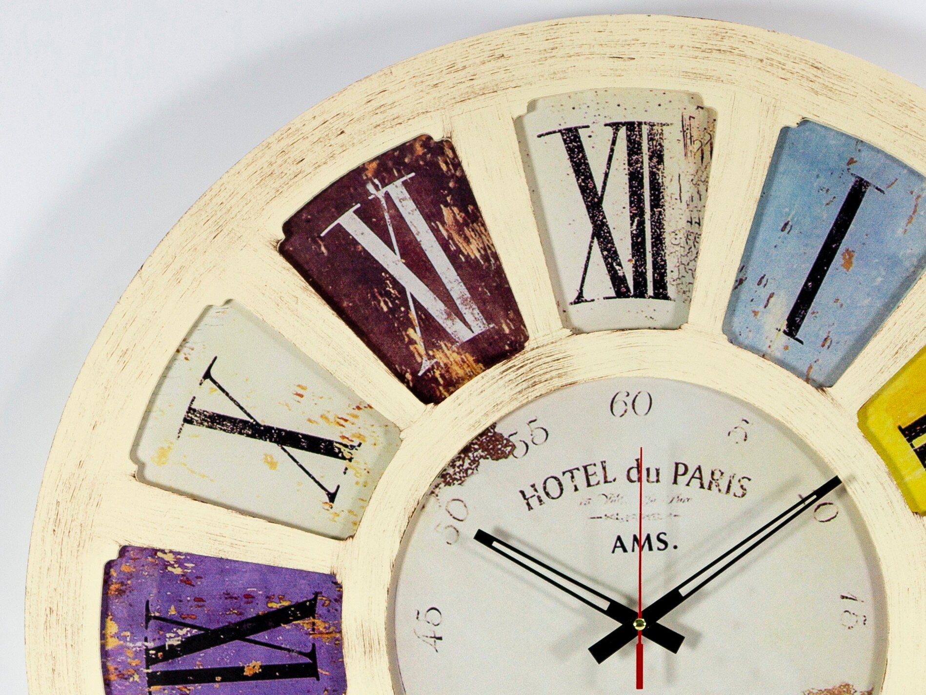 65 Cm 25.6 Large Wall Clock Rustic Wall Clock Rustic | Etsy