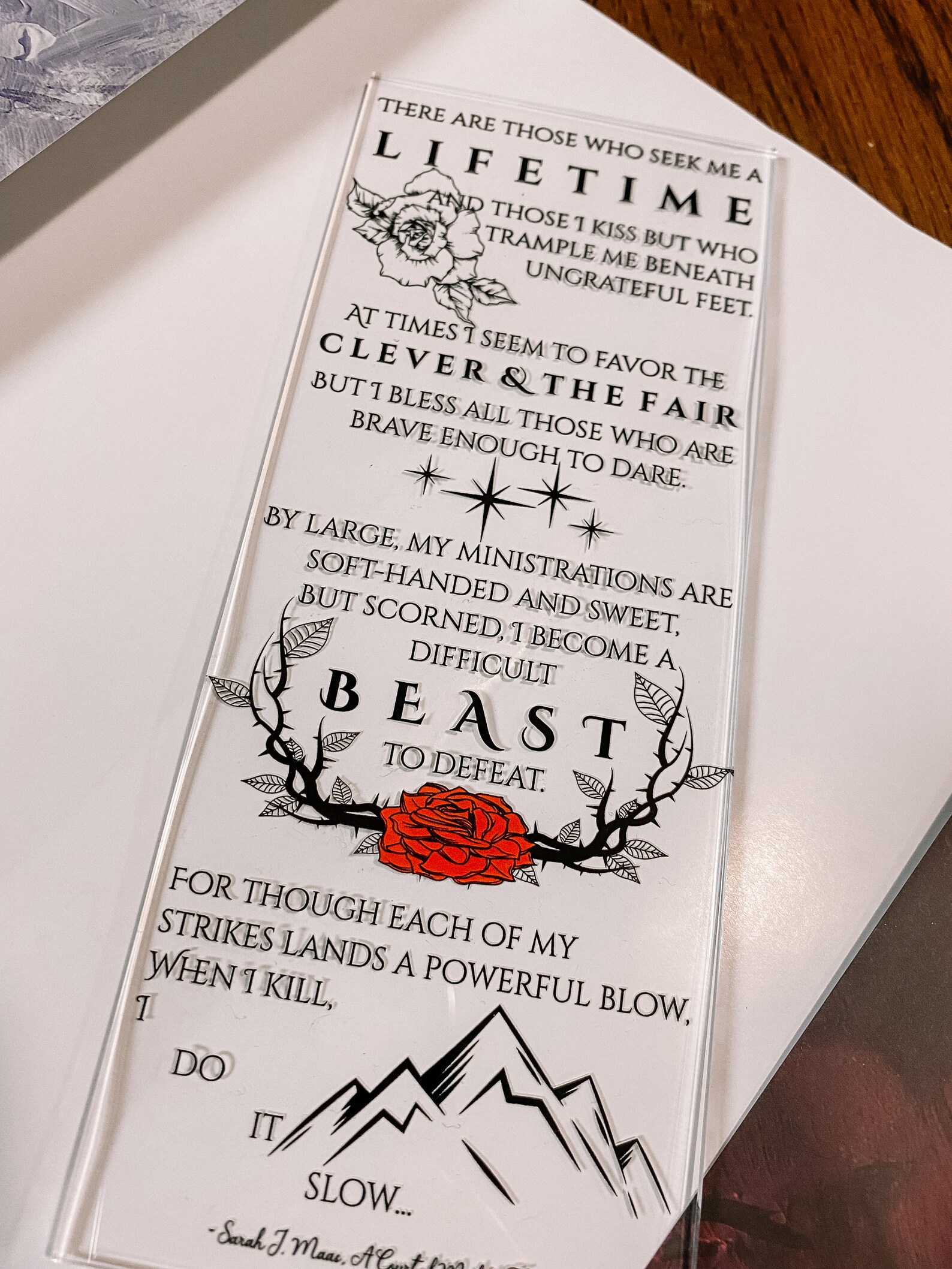 ACOTAR AMARANTHA'S RIDDLE Under the Mountain Feyre | Etsy