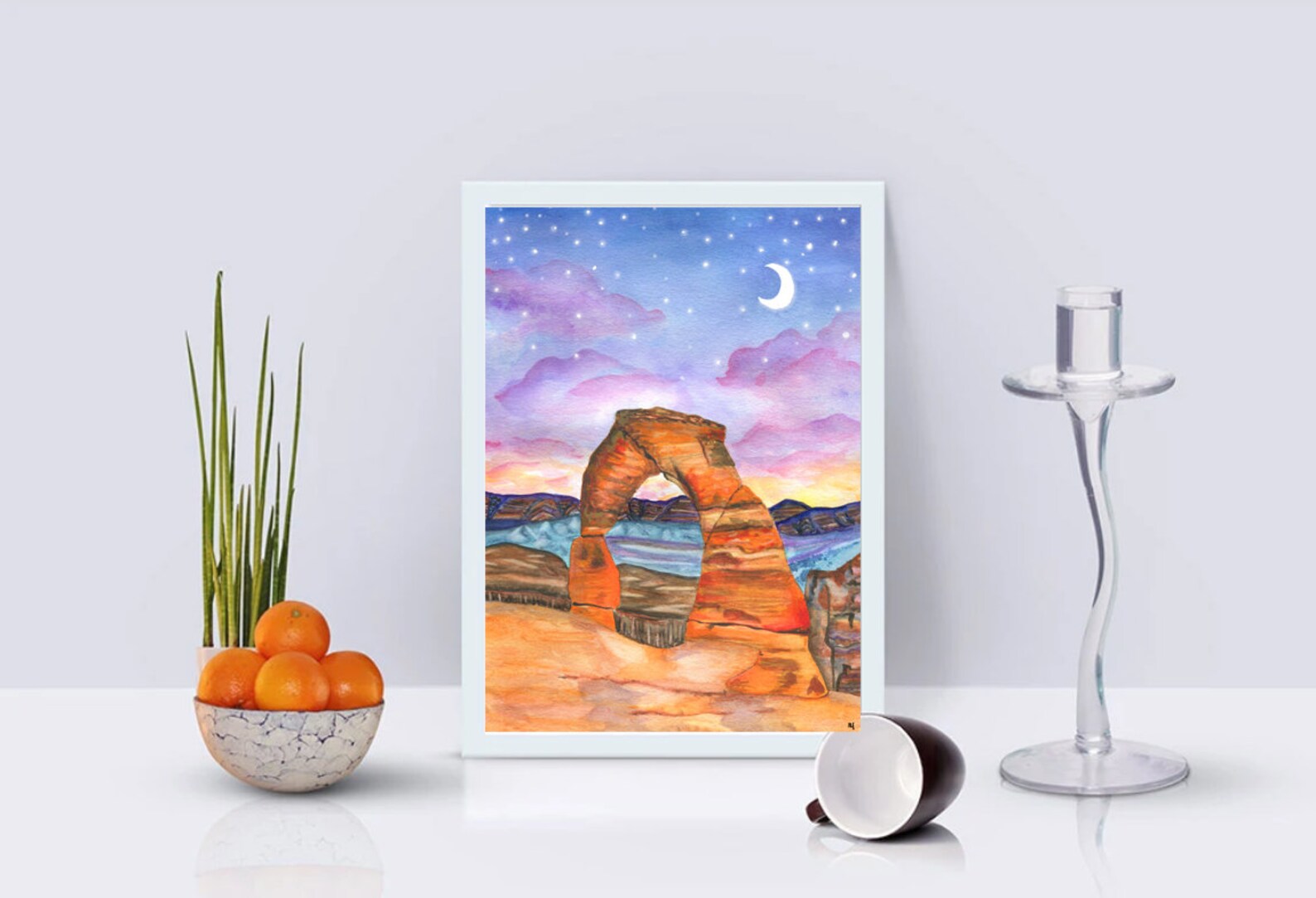 Moab Arch, Watercolor Print, National Park Painting - Etsy