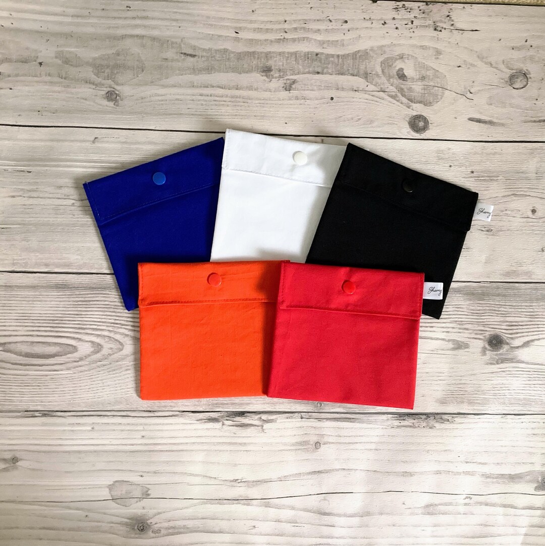 Pad Pouch. Discreet Colourful Sanitary Bag. Feminine Products. Plain ...