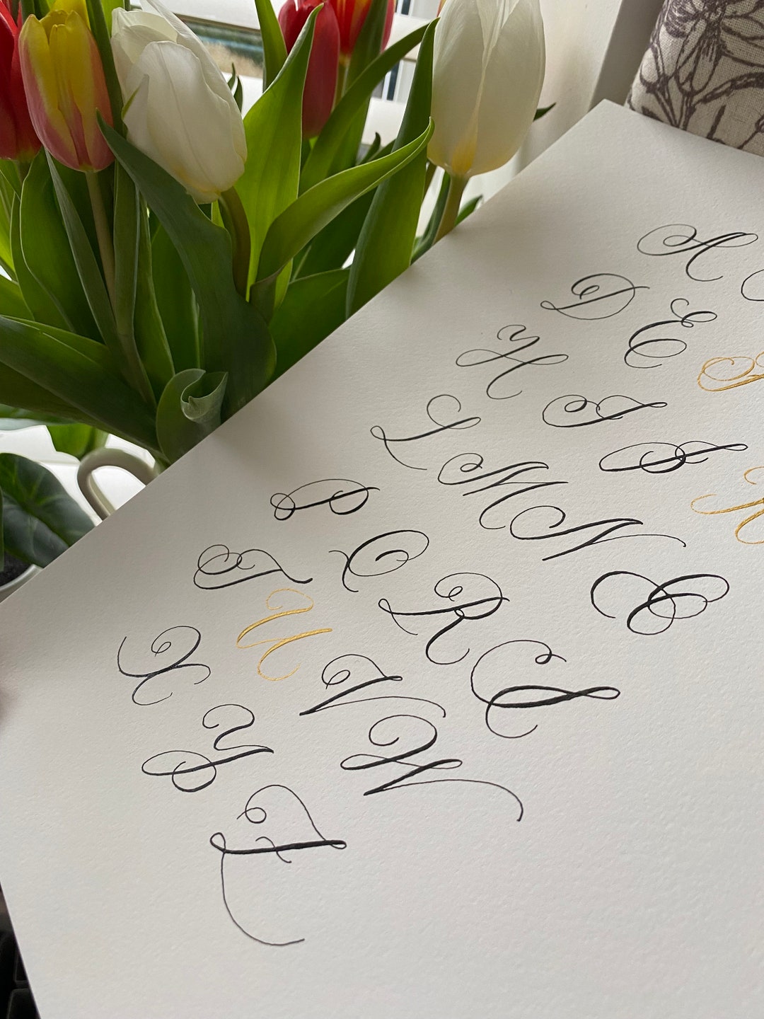 Sweary Alphabet Calligraphy, Bespoke Art, Calligraphy Art, Cheeky Art ...