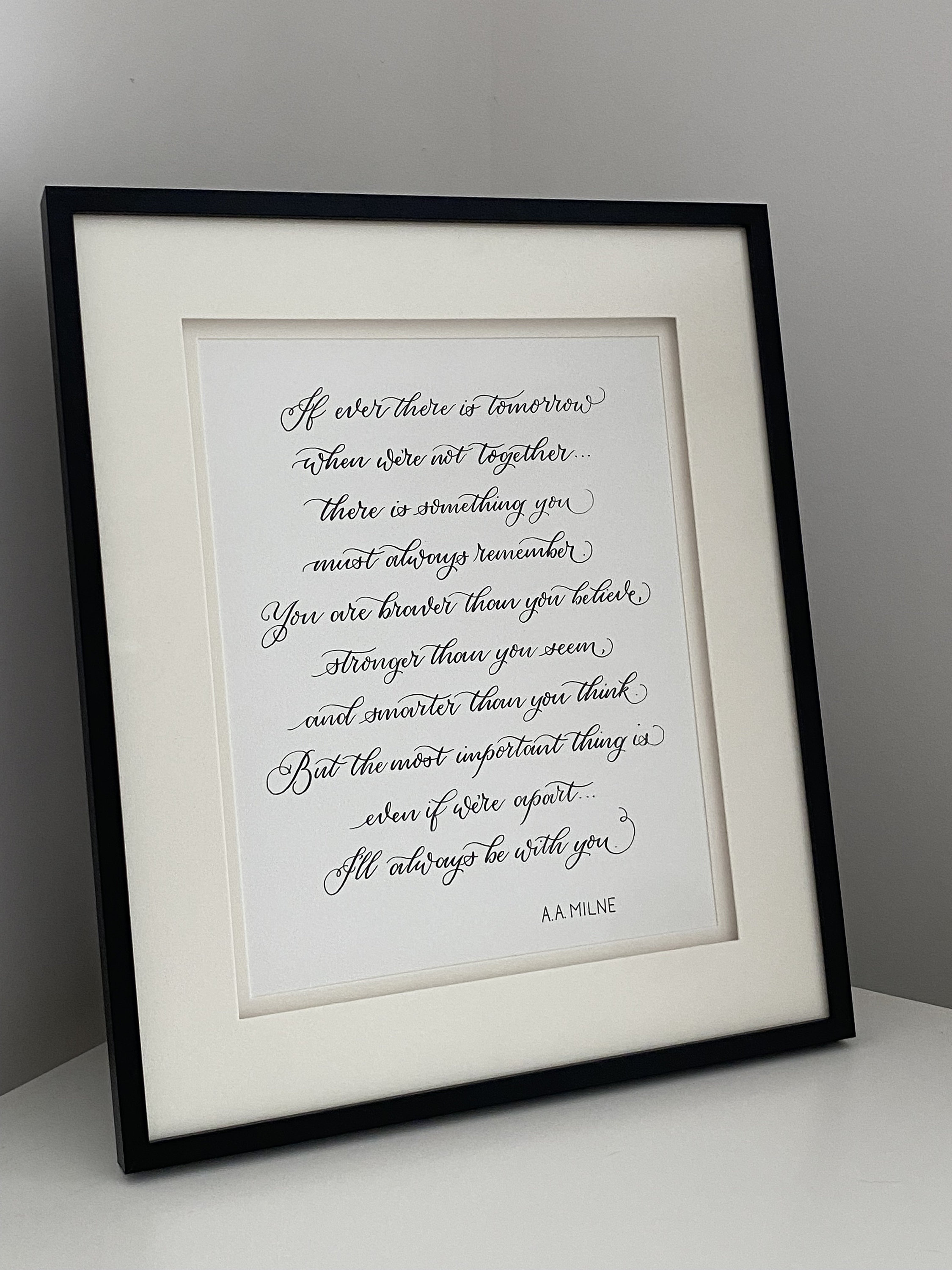 Custom Hand Lettered Modern Calligraphy Piece, Bespoke Art, Calligraphy ...
