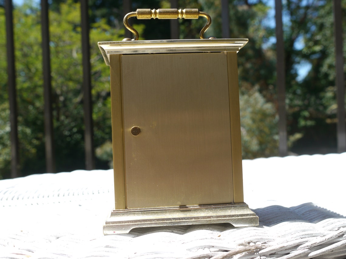 Vintage KÖNIG Brass Clock/hechinger Quartz Time Made in - Etsy
