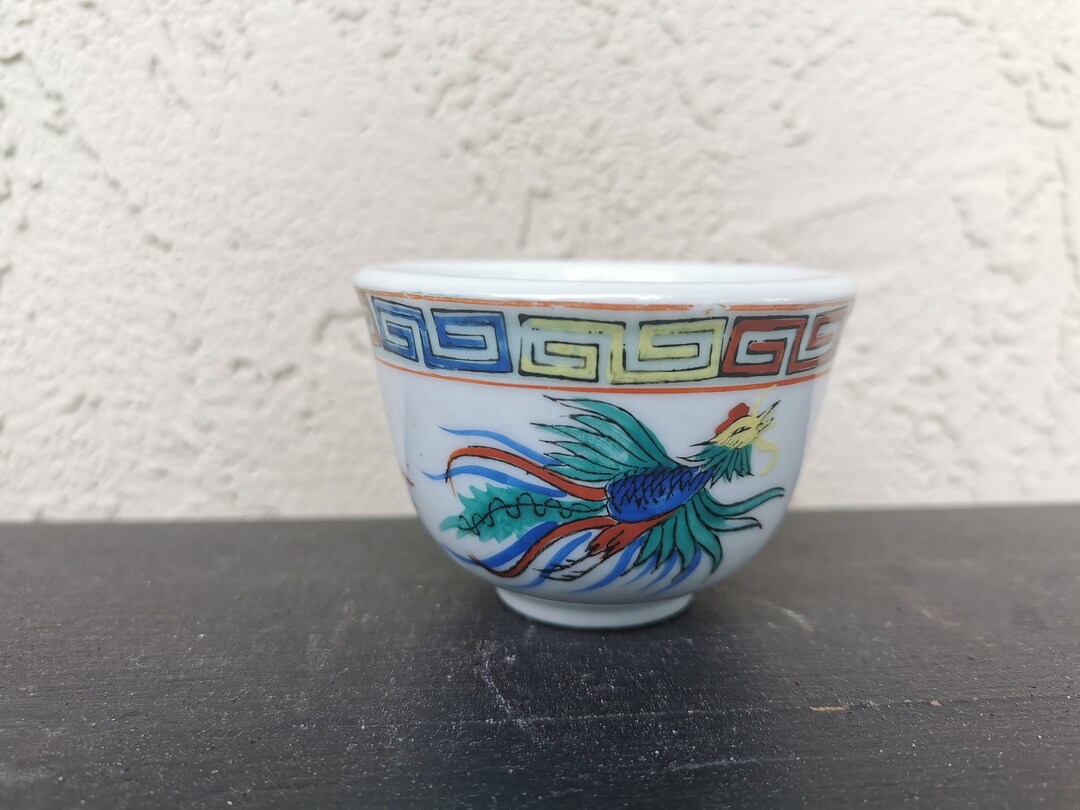 Singular Hand Painted Japan Dragon Porcelain Cup/porcelain Tea Cup ...