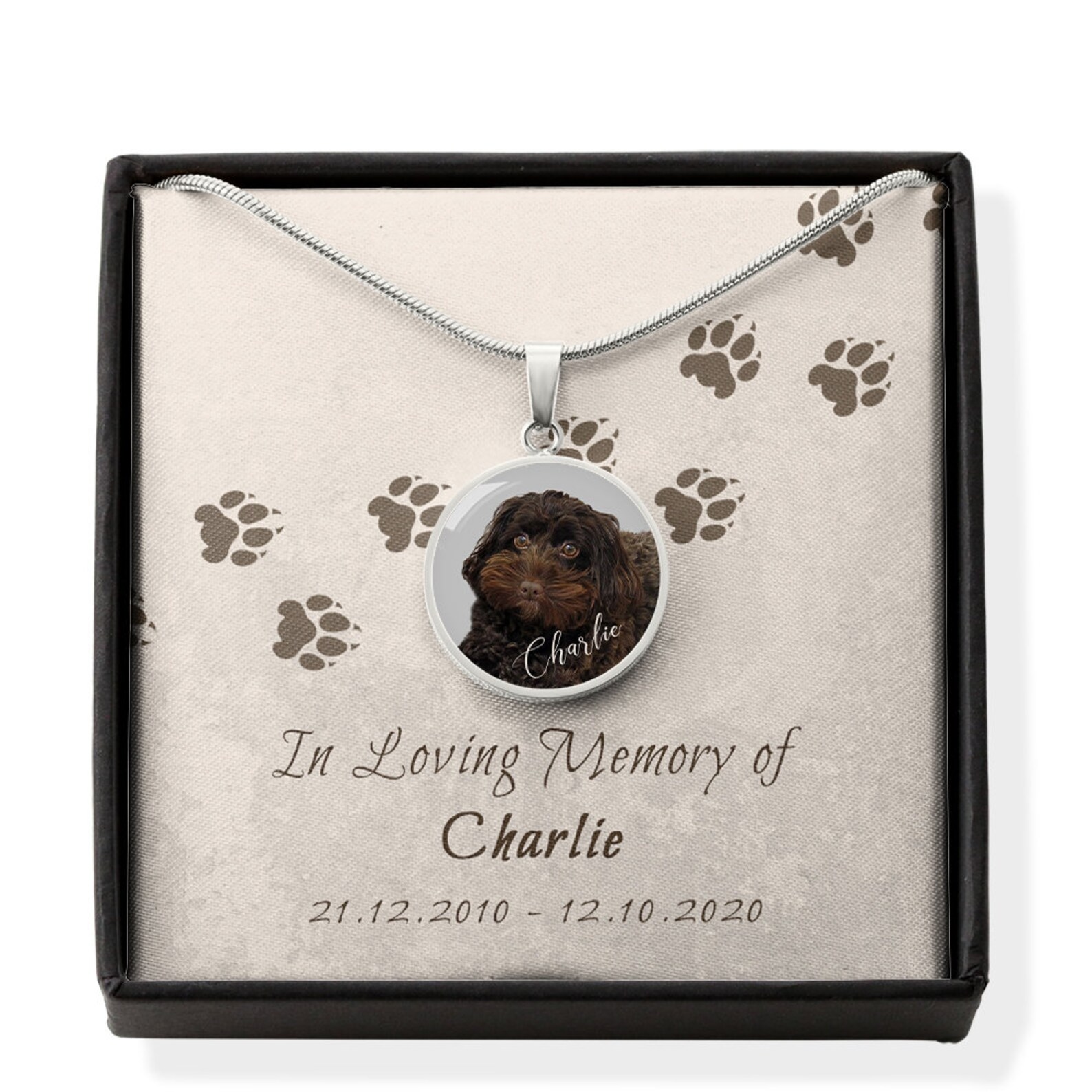 Cadeau de deuil collier de perte danimaux de compagnie - Etsy France