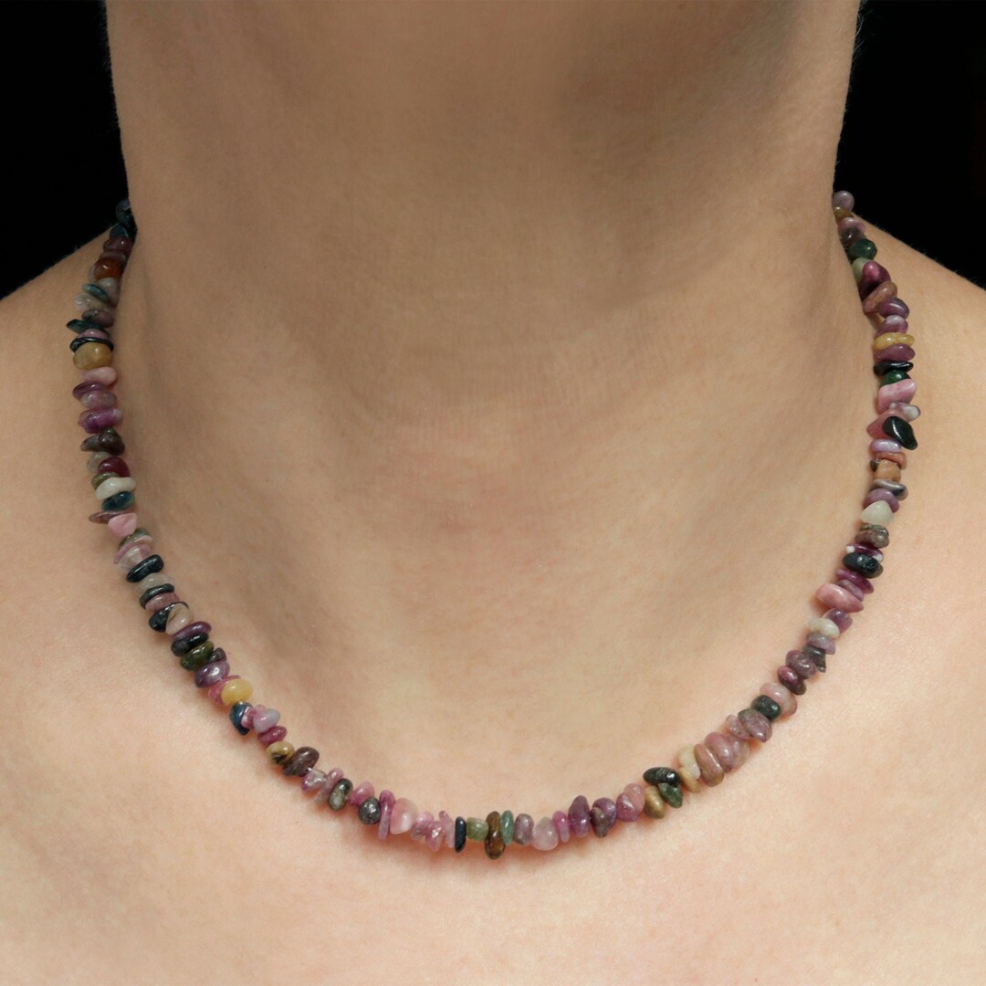 Collar de turmalina para mujeres Collar de piedras preciosas - Etsy España