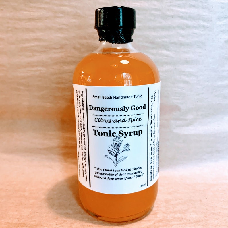 Dangerously Good Tonic Syrup 240ml - Etsy
