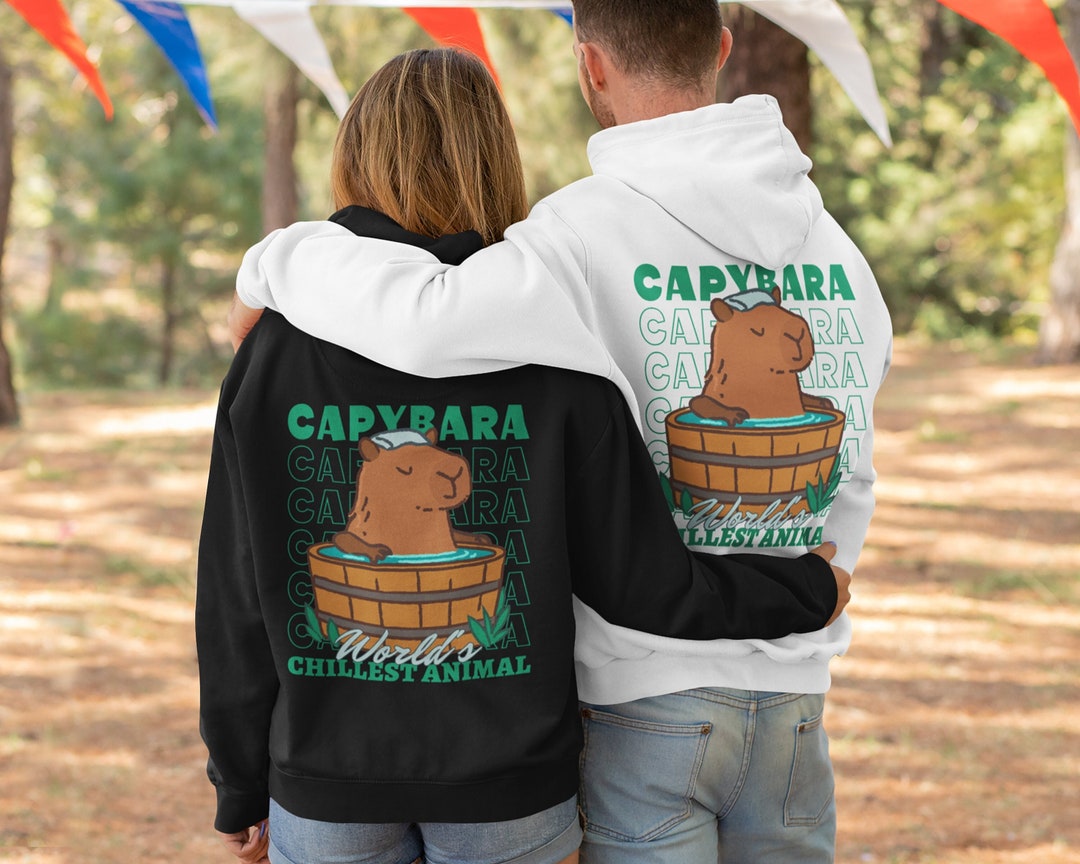 Cute Capybara Hoodie, Capybara Lover Hoodie, Capybara World's Chillest ...