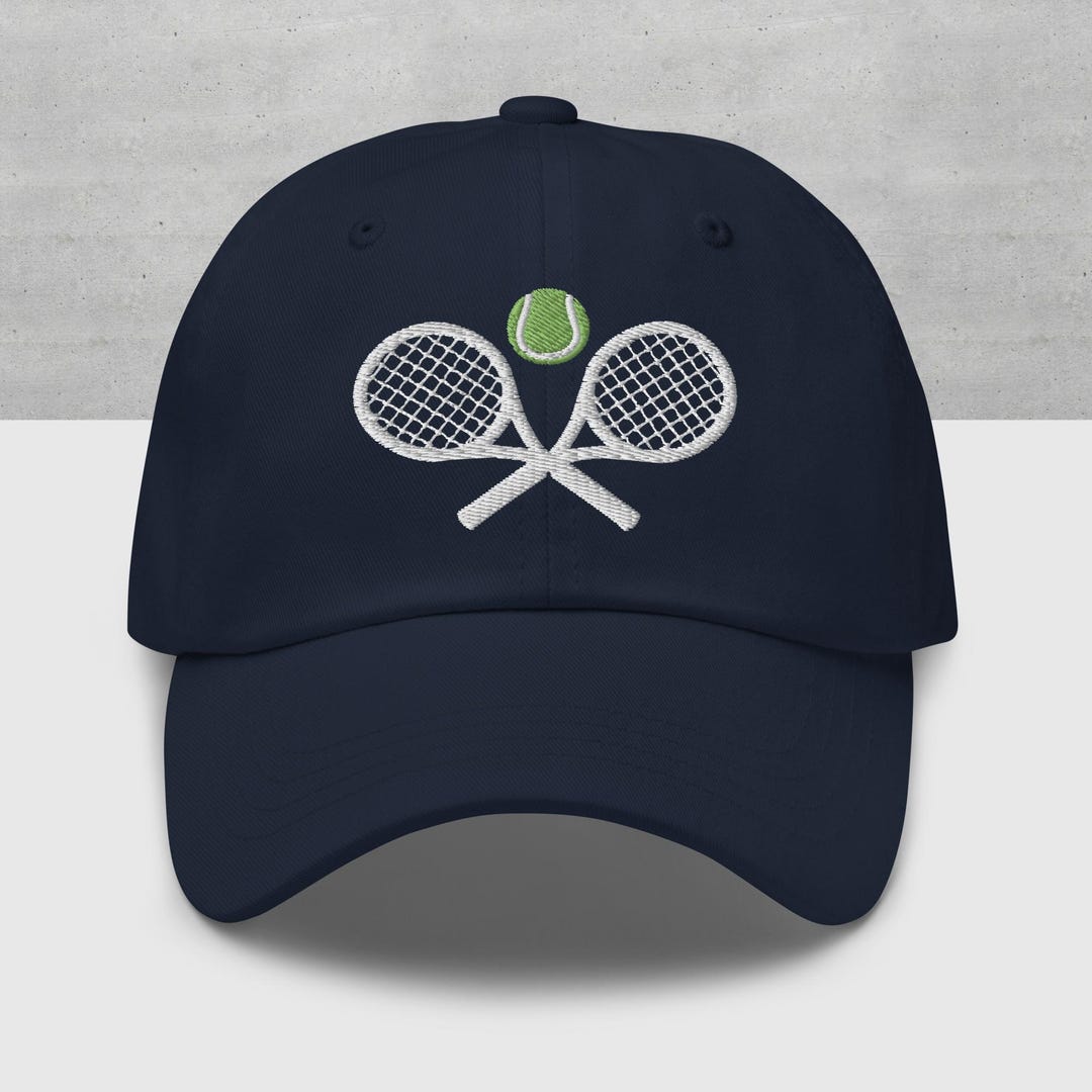 Tennis Hat, Tennis Embroidered Hat, Tennis Dad Hat, Tennis Embroidery ...