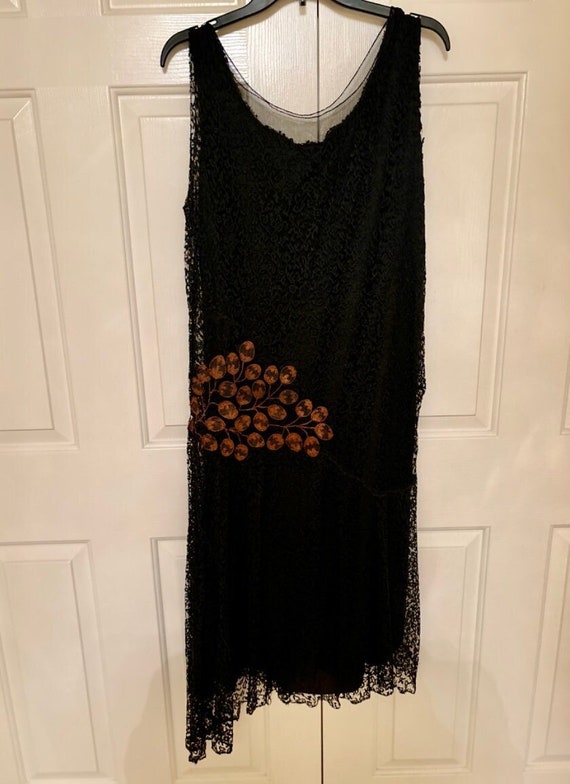 antique 1920s flapper dress - Gem