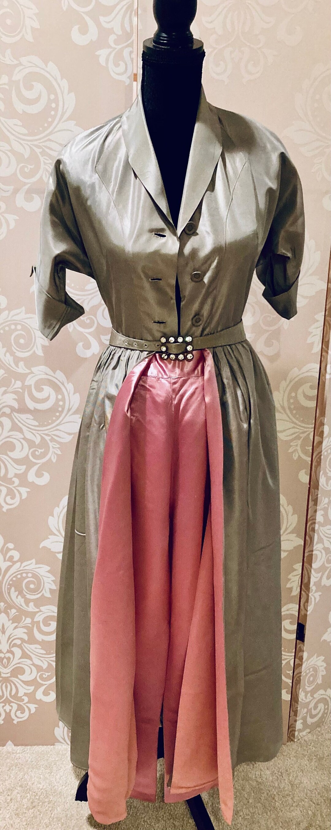 Glamorous Vintage 40s Hostess Dress With Capri Pants - Etsy