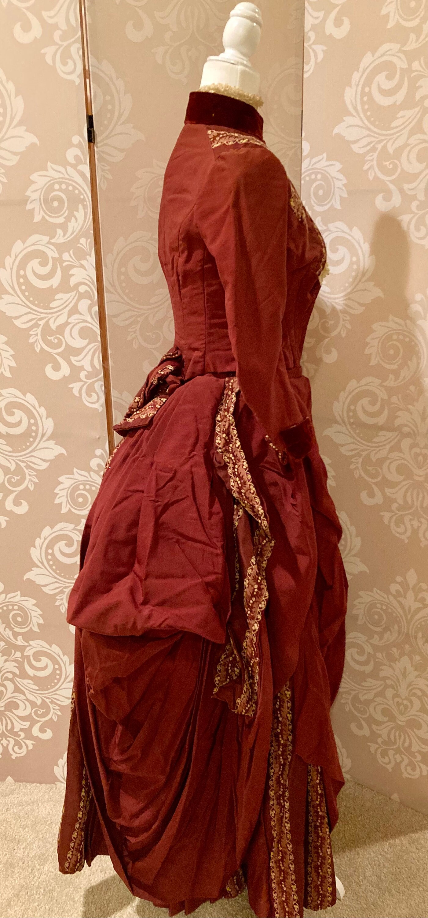 Incredible Antique 1880s Bustle Day Dress - Etsy