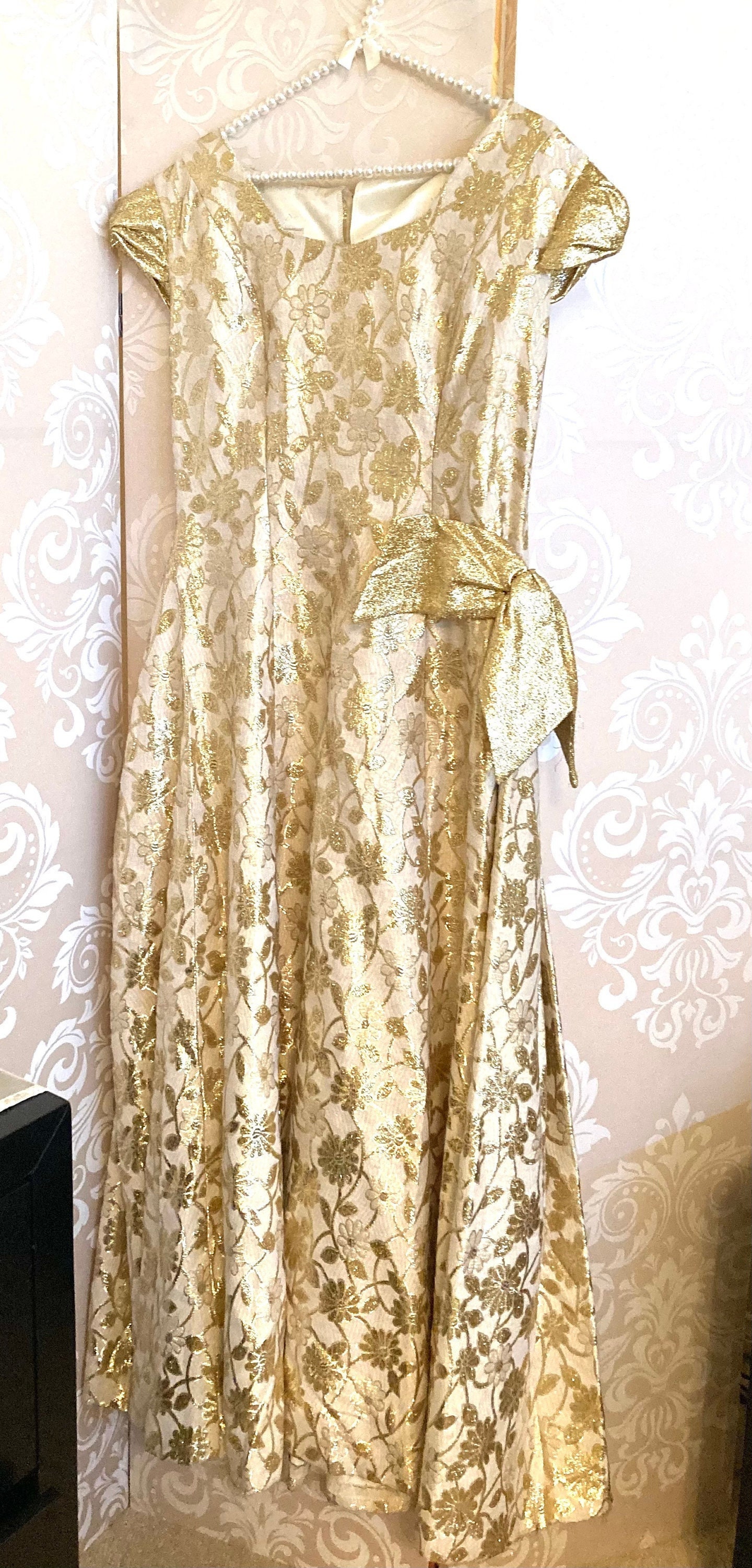 Regal Gold 50s Ball Gown - Etsy