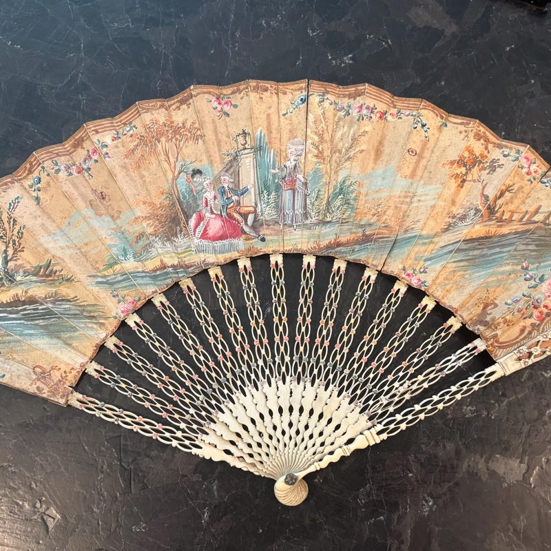 Antique Hand Fan - Etsy