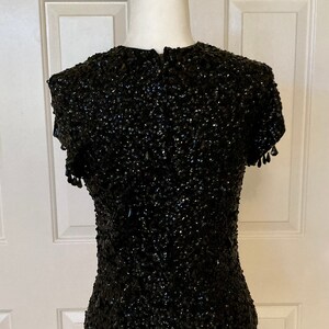Beautiful Vintage Black Beaded and Sequined Top - Etsy
