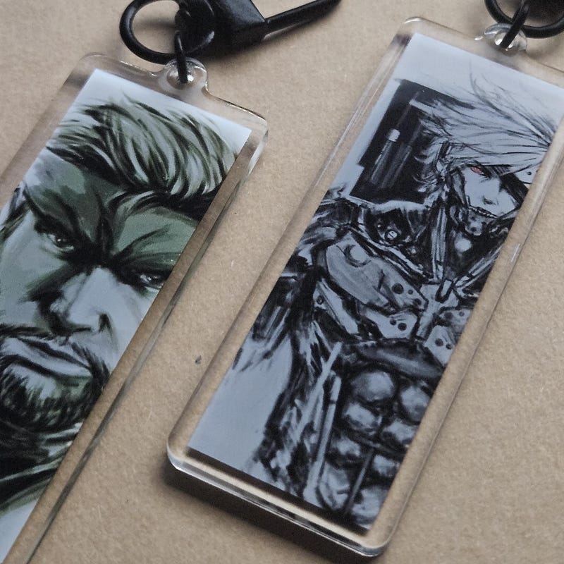 Metal Gear Keychain - Etsy