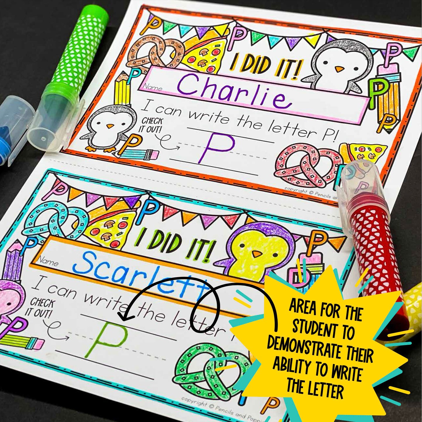 Preschool CAPITAL Letters Handwriting Without Tears® Style Daily ...
