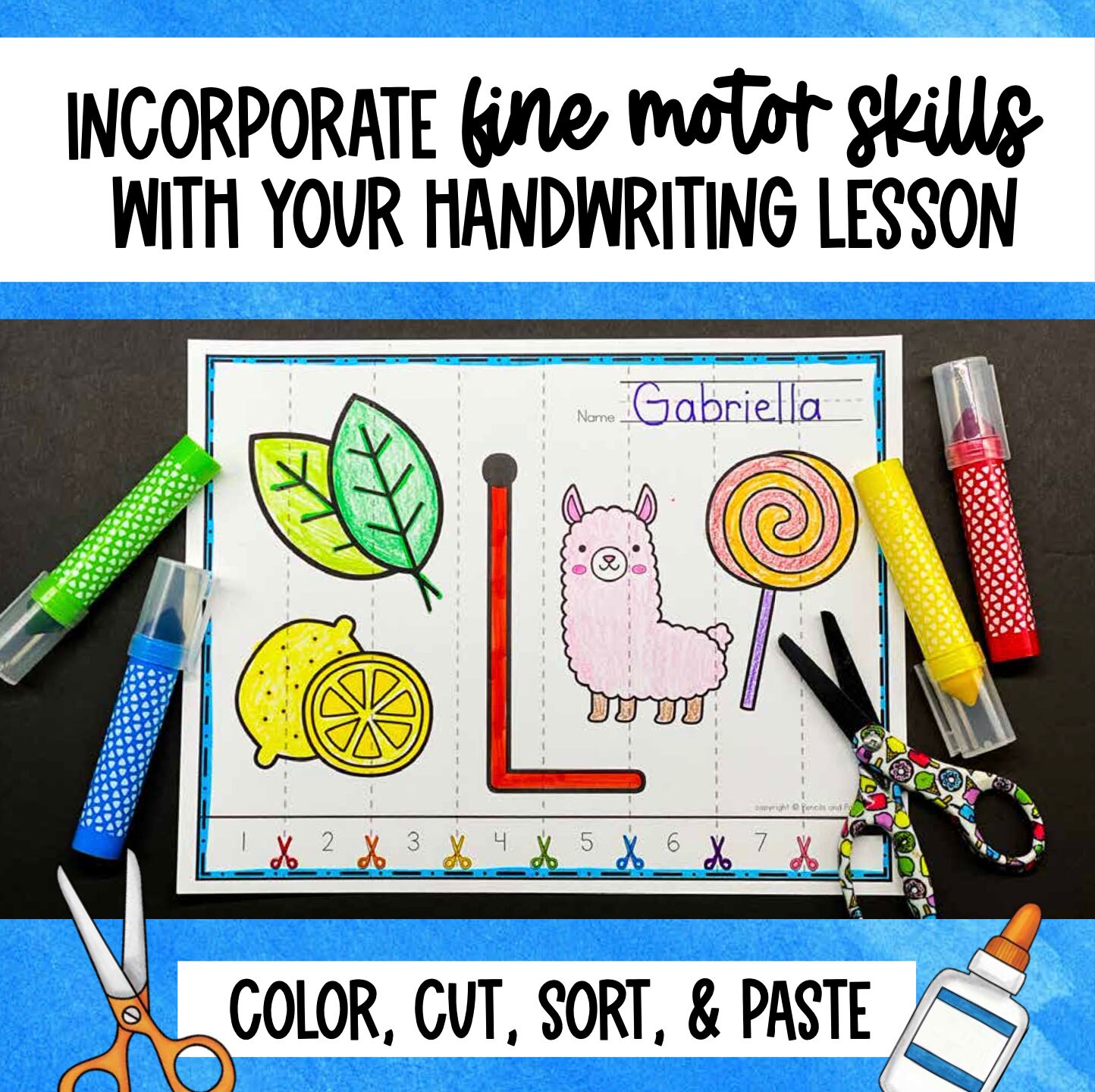 Preschool CAPITAL Letters Handwriting Without Tears® Style Daily ...